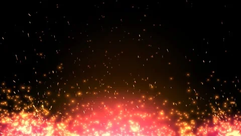 Sparkling Fire Flames Particles Animatio... | Stock Video | Pond5