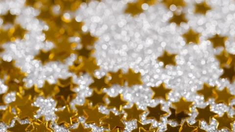 Sparkling glitter in the shape of a star... | Stock Video | Pond5