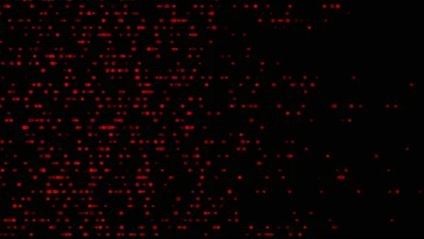 Sparkling red dots on black background, ... | Stock Video | Pond5