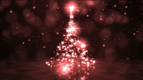 Sparkling Rotating Christmas Tree Animat... | Stock Video | Pond5