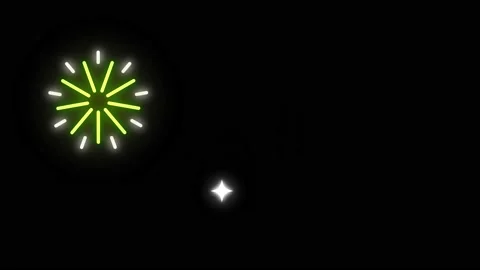 Sparkling star and fireworks glowing ani... | Stock Video | Pond5