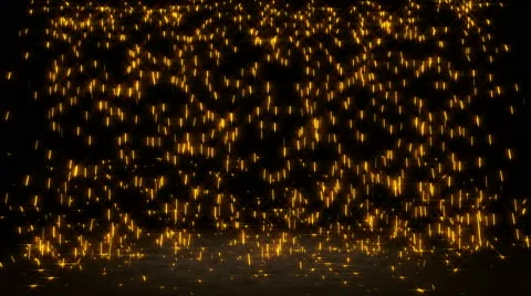 Sparks falling and Bouncing on Ground Lo... | Stock Video | Pond5