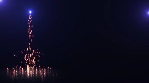 Sparks Falling to the Ground with Reflec... | Stock Video | Pond5