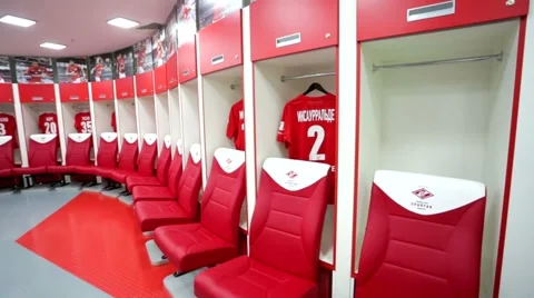 Football Dressing Room Stock Footage ~ Royalty Free Stock Videos | Pond5
