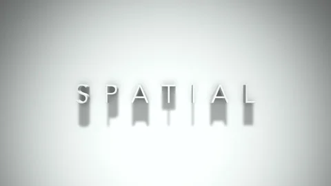 Spatial 3D title animation with shadows ... | Stock Video | Pond5