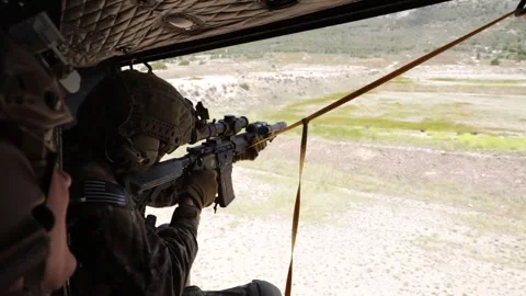Special Forces soldier conducts sniper t... | Stock Video | Pond5