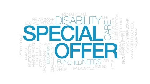 Special offer animated word cloud. Kinet... | Stock Video | Pond5