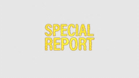 Special Report glitch text effect cimema... | Stock Video | Pond5