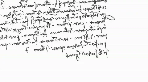 Specific handwriting of Leonardo da Vinc... | Stock Video | Pond5