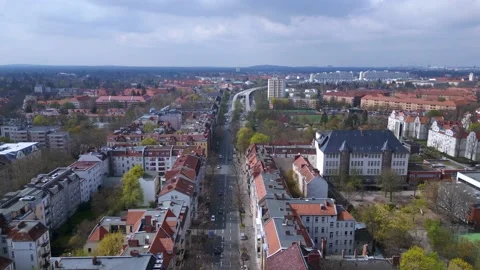 Spectacular aerial top view flight Germa... | Stock Video | Pond5