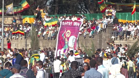 Spectators are setting on church big wal... | Stock Video | Pond5