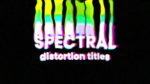 Spectral Distortion Titles ~ After Effects #169516332