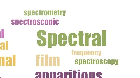 Spectral Word Cloud Animated Isolated On... | Stock Video | Pond5