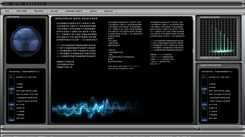 Spectrum Analyzer Screen | Stock Video | Pond5