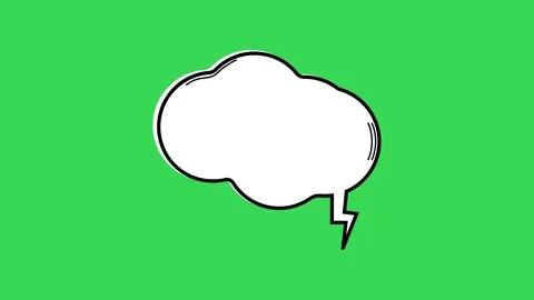 Thought Bubble Green Screen Stock Videos – Royalty-Free HD & 4K Videos