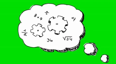 Speech Bubble Idea Math and numbers - An... | Stock Video | Pond5
