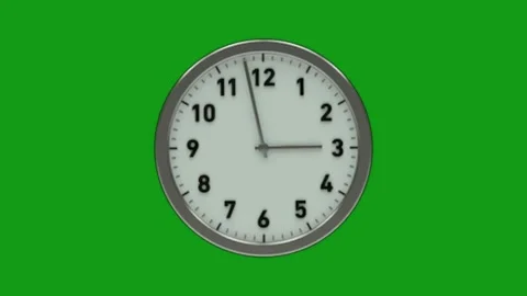 Speed running clock motion graphics with... | Stock Video | Pond5