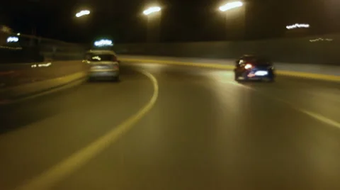 Car Speeding At Night Stock Videos – Royalty-Free HD & 4K Videos