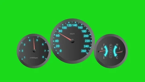 Speedometer Animation Stock Footage ~ Royalty Free Stock Videos | Pond5
