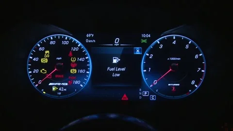 Speedometer close up 2020 Mercedes-Benz ... | Stock Video | Pond5