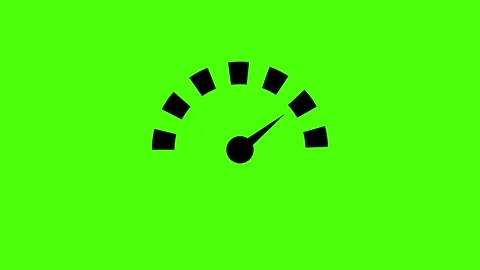 Speedometer icon animated on a green bac... | Stock Video | Pond5