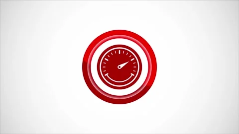 Speedometer icon animation, Speed indica... | Stock Video | Pond5