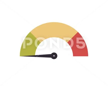 Speedometer symbol and tachometer, performance indicator.: Graphic ...
