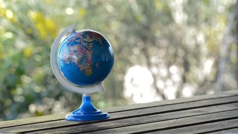 sphere globe map earth planisphere in a ... | Stock Video | Pond5