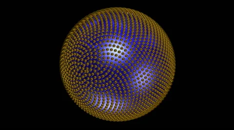 Sphere showing the intersection of Fibon... | Stock Video | Pond5