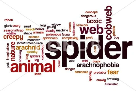 Spider word cloud ~ Clip Art ~ Download Now #46478403