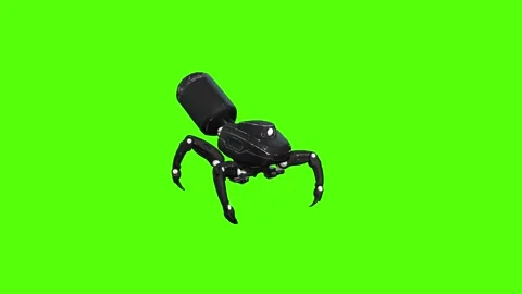 SpiderBot Jumping Green Screen Animation... | Stock Video | Pond5
