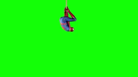 Spiderman on green screen | Stock Video | Pond5