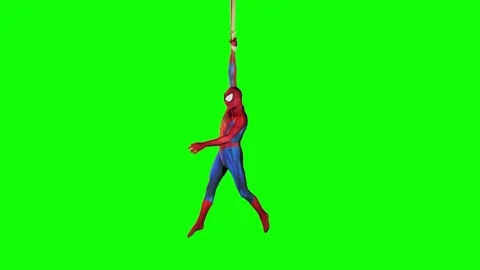 Spiderman on green screen | Stock Video | Pond5