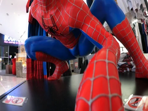 Spiderman Superhero In Toy Store At Cine... | Stock Video | Pond5