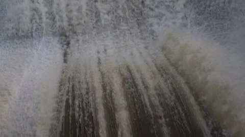 Spillway on a dam, overflow dam on a riv... | Stock Video | Pond5