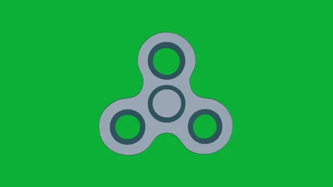 Spinner Animation on Green Screen Backgr... | Stock Video | Pond5