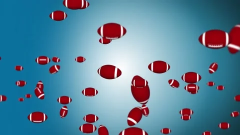 Spinning 3d rendered football Loop Green... | Stock Video | Pond5