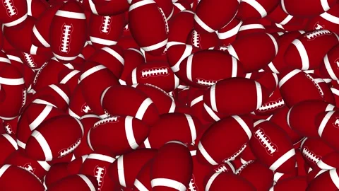 Spinning 3d rendered football Loop Green... | Stock Video | Pond5