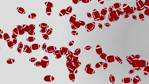 Spinning 3d rendered football Loop Green... | Stock Video | Pond5