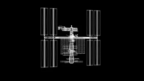 Wireframe Satellite Stock Video Footage | Royalty Free Wireframe ...