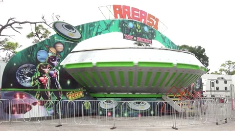 Rocket Ship Ride Carnival Stock Footage ~ Royalty Free Stock Videos | Pond5