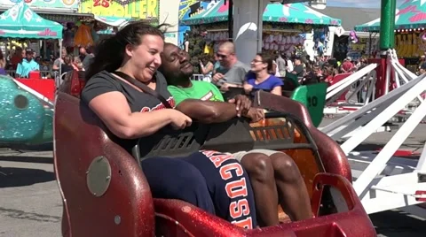 Amusement Park Rides Stock Video Footage | Royalty Free Amusement Park ...