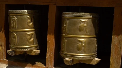 Spinning Barrel With Engraving | Stock Video | Pond5