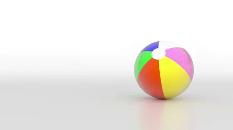 Spinning beach ball. (loop ready file) | Stock Video | Pond5