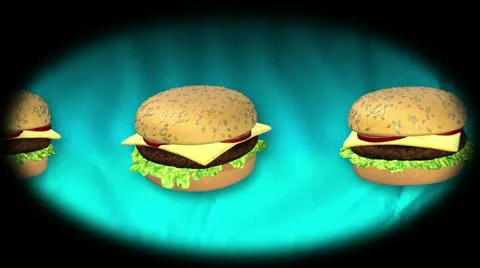 Burger Cheeseburger Animated Cartoon Burger Stock Video Footage ...