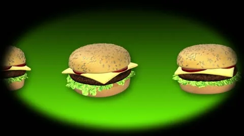 Burger Cheeseburger Animated Cartoon Burger Stock Video Footage ...