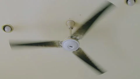 Spinning Ceiling Fan in Motion | Stock Video | Pond5