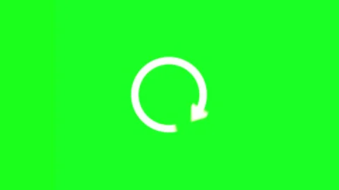Spinning circle arrow green screen anima... | Stock Video | Pond5
