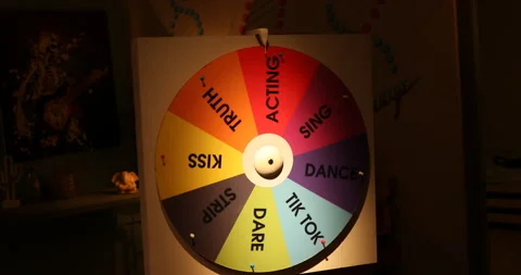 Spinning Color Wheel Game | Stock Video | Pond5