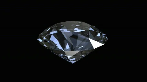 Spinning diamond - looped and alpha mask... | Stock Video | Pond5